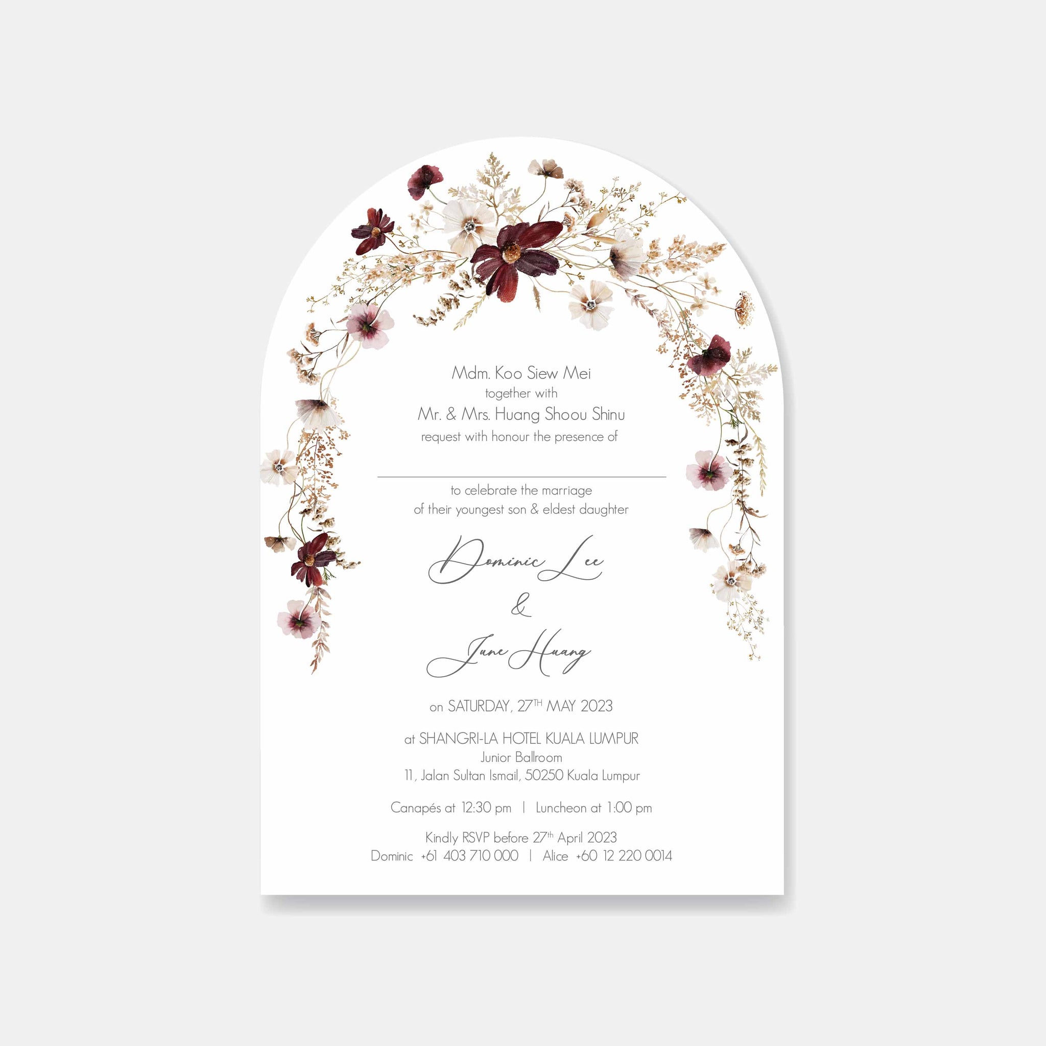 Arch Wedding Invitation
